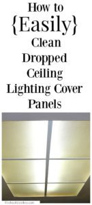 How To {Easily} Clean Dropped Ceiling Lighting Cover Panels - Life ...