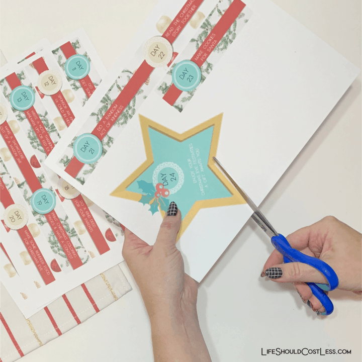 Christmas Advent Paper Chain Free Printable Kids Craft - Life Should ...