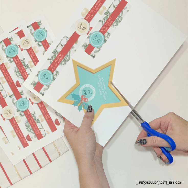 Christmas Advent Paper Chain Free Printable Kids Craft - Life Should ...