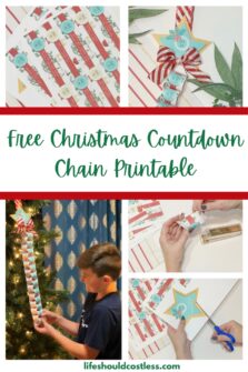 Free Christmas Advent Countdown Paper Chain Printable (With Video ...