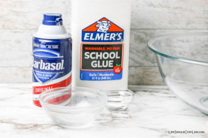 White Fluffy Slime Recipe - Life Should Cost Less