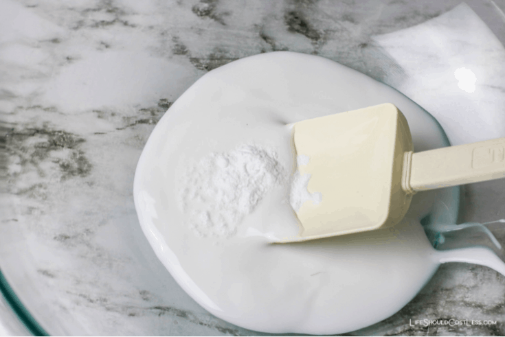 White Fluffy Slime Recipe - Life Should Cost Less