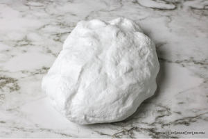 White Fluffy Slime Recipe - Life Should Cost Less