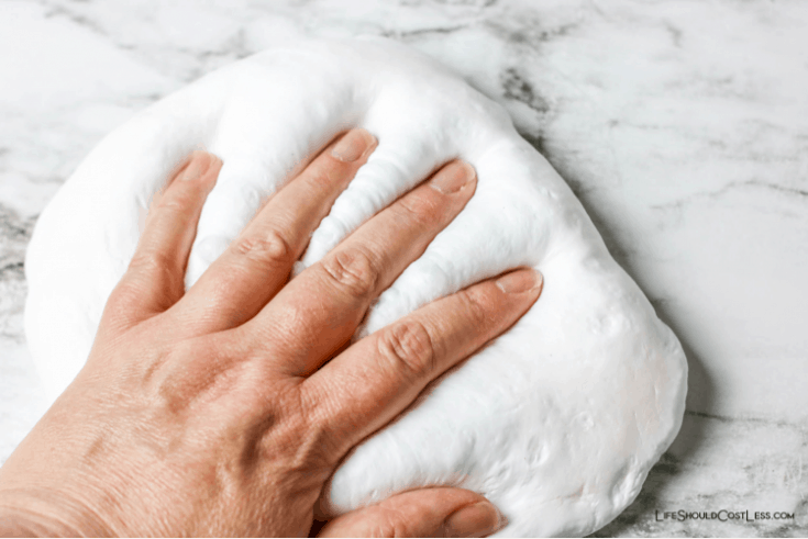 White Fluffy Slime Recipe - Life Should Cost Less
