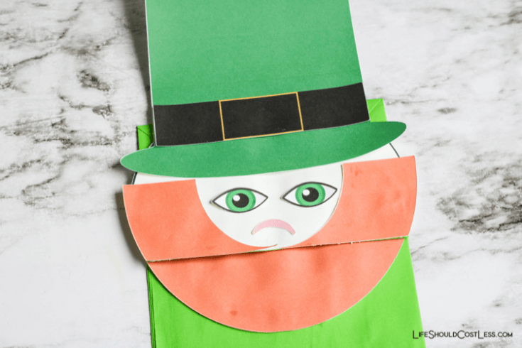 Easy Puppet Leprechaun St Patrick's Day Craft - Life Should Cost Less