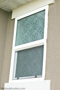 Easy Lace DIY Privacy Windows - Life Should Cost Less