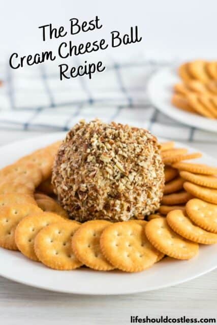 The Best Cream Cheese Ball Recipe (video) - Life Should Cost Less