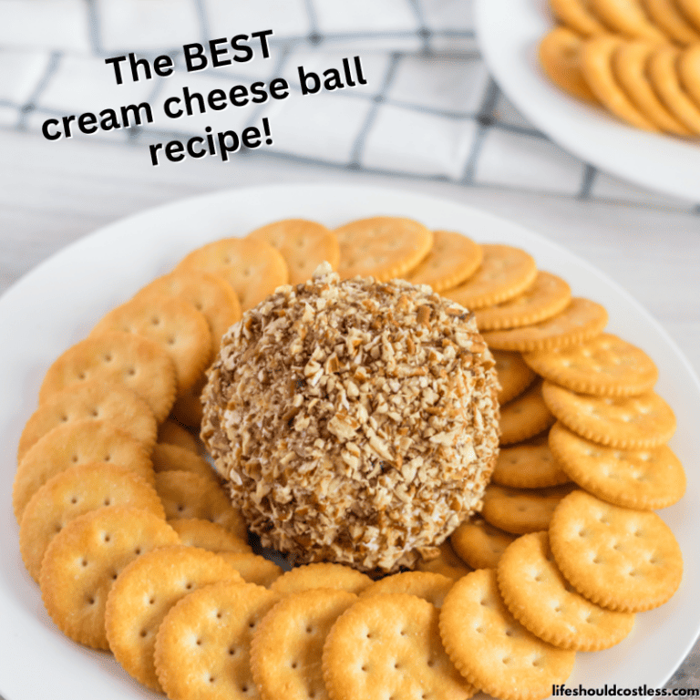 The Best Cream Cheese Ball Recipe (video) - Life Should Cost Less