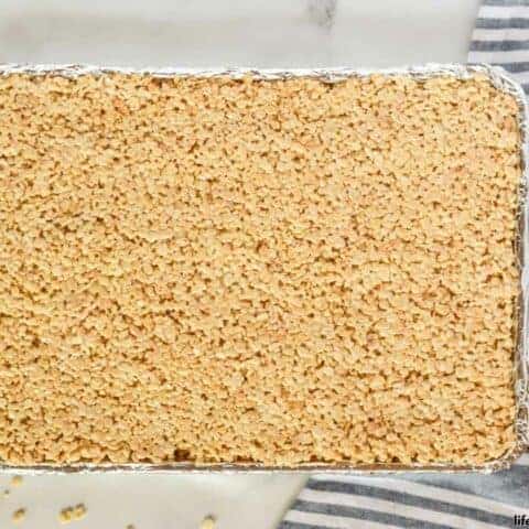 Sheet Pan Rice Krispie Treats Recipe - Life Should Cost Less