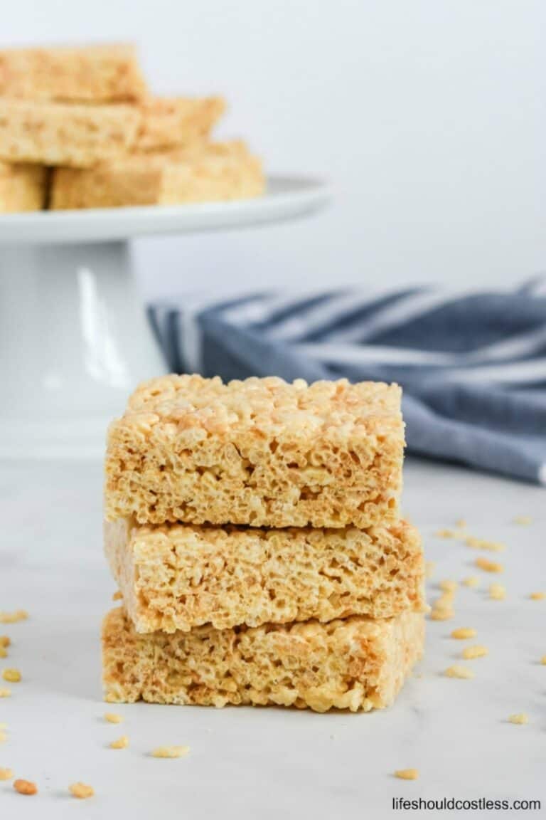 Sheet Pan Rice Krispie Treats Recipe - Life Should Cost Less