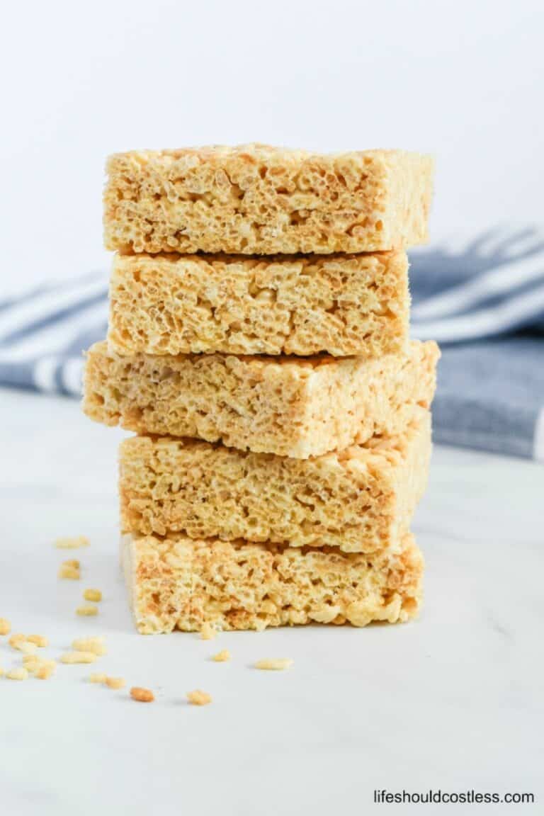 Sheet Pan Rice Krispie Treats Recipe - Life Should Cost Less
