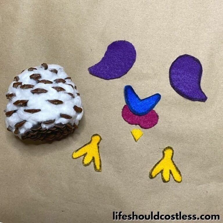 How To Make Pinecone Owls (free printable PDF template) - Life Should ...