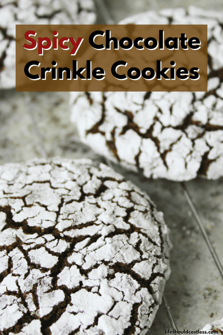 Spicy Chocolate Crinkle Cookies - Life Should Cost Less